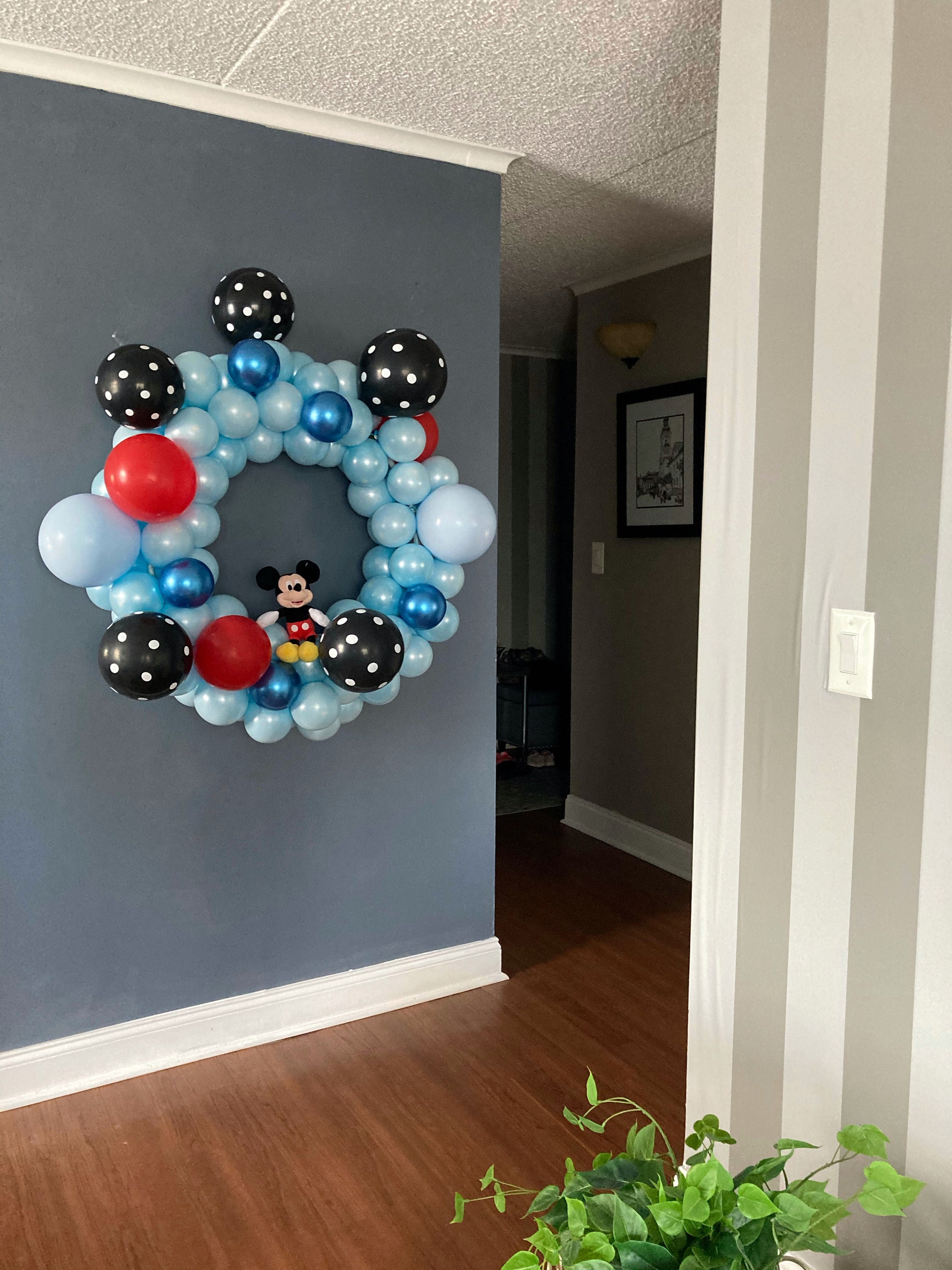 Mickey Mouse Birthday Balloon Hoop 1st Birthday Balloon Backdrop Mickey ...
