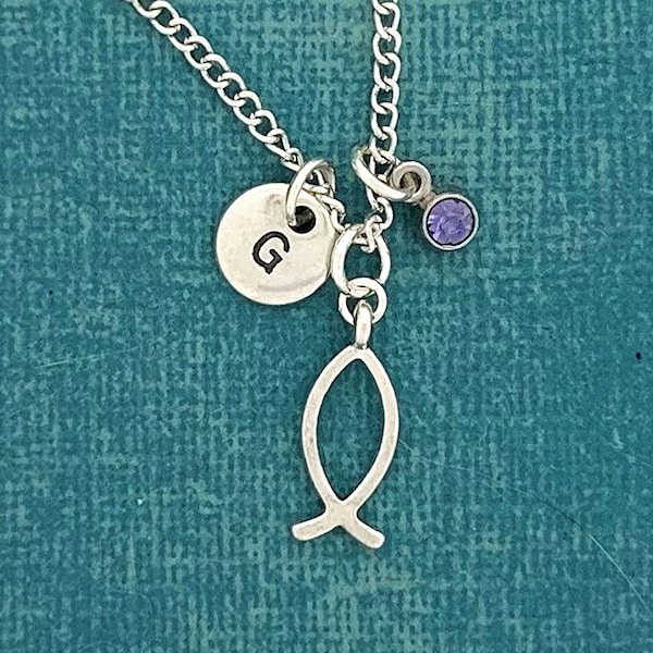 Jesus Fish Necklace - Etsy