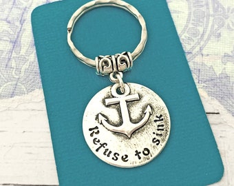 Anchor Key Chain - Etsy