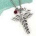 Caduceus Necklace, Caduceus Pendant, Caduceus Jewelry, Medical Caduceus ...