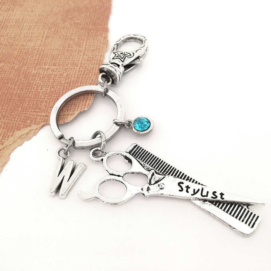 Hairstylist Keychain Hairdresser Gifts Personalized Hair Stylist ...