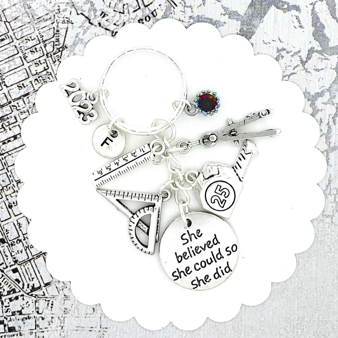 Architect Keychain Gift, Architectural Gifts Personalized, Architecture ...