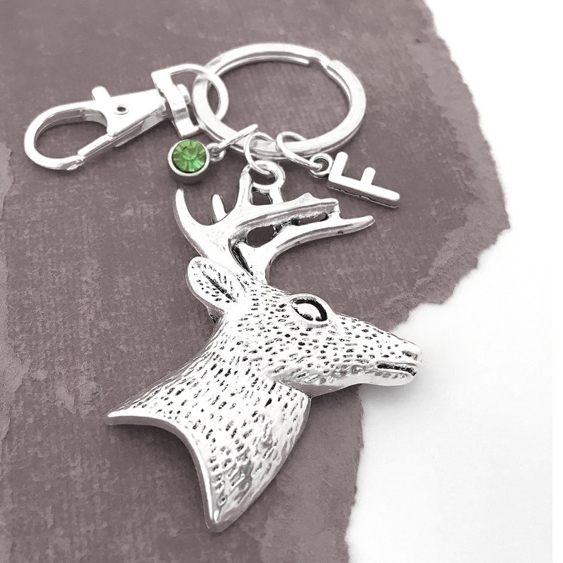 Deer Keychain Buck Keychain Deer Head Gifts Deer Lover | Etsy