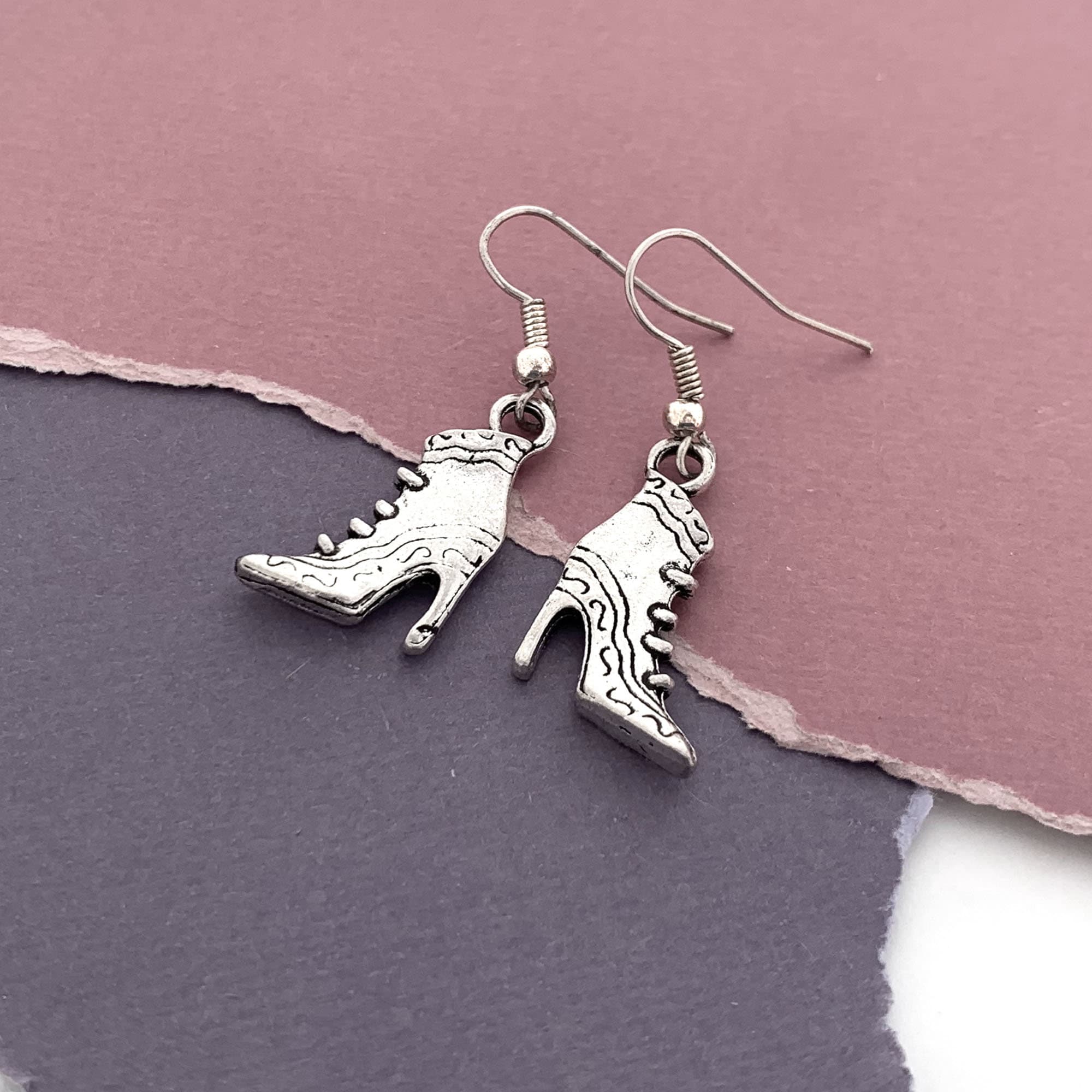 Boot Earrings Shoe Earrings Shoe Lover Gift Boot Jewelry | Etsy
