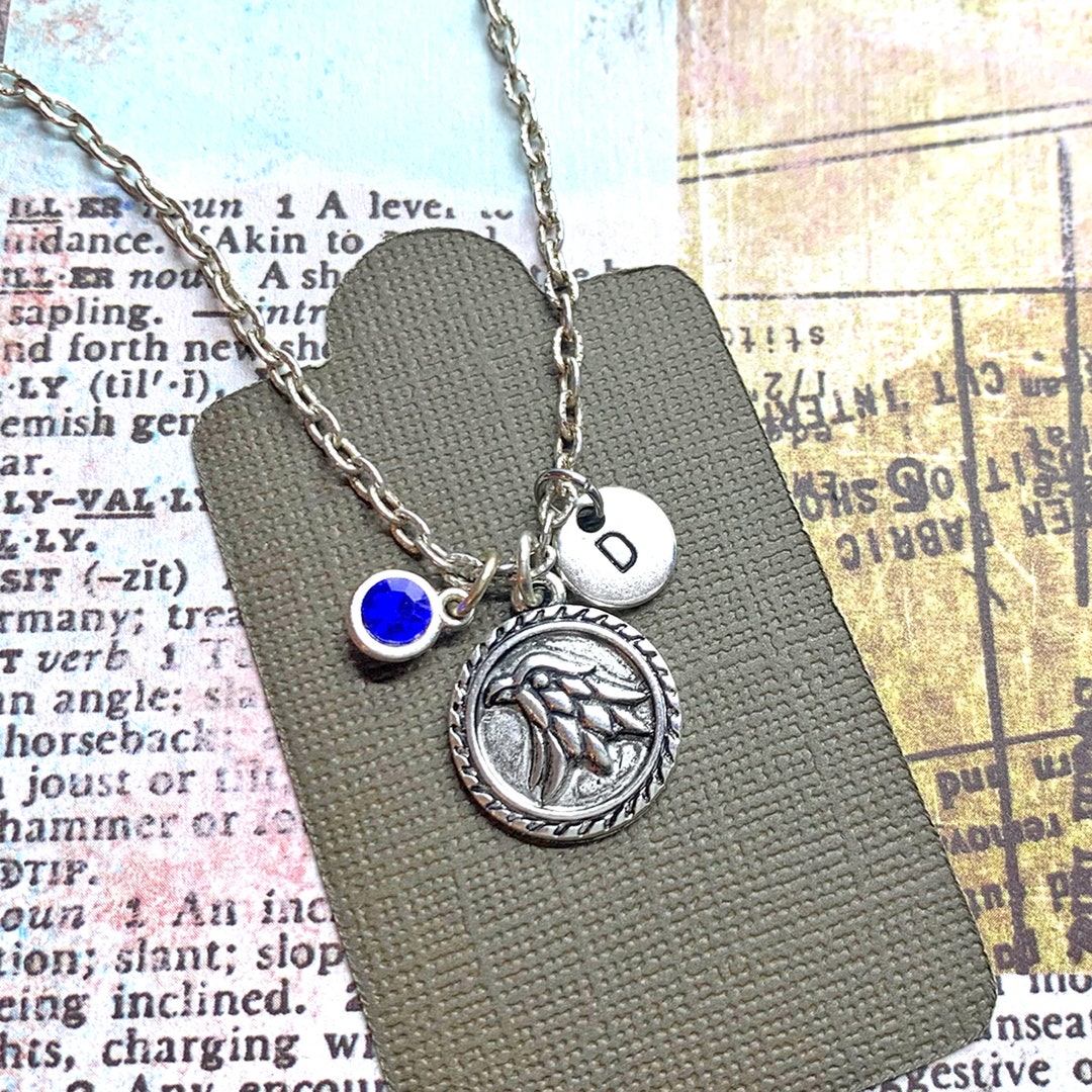 Eagle Necklace for Women, Eagle Jewelry, Personalized Gift, Initial ...