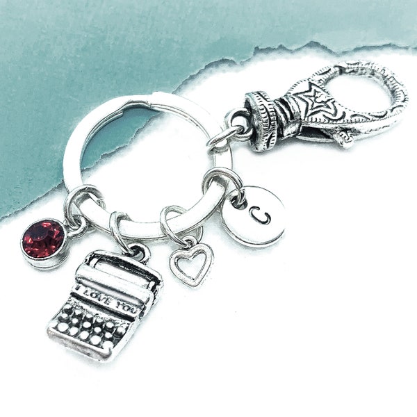 Typewriter Key Ring - Etsy