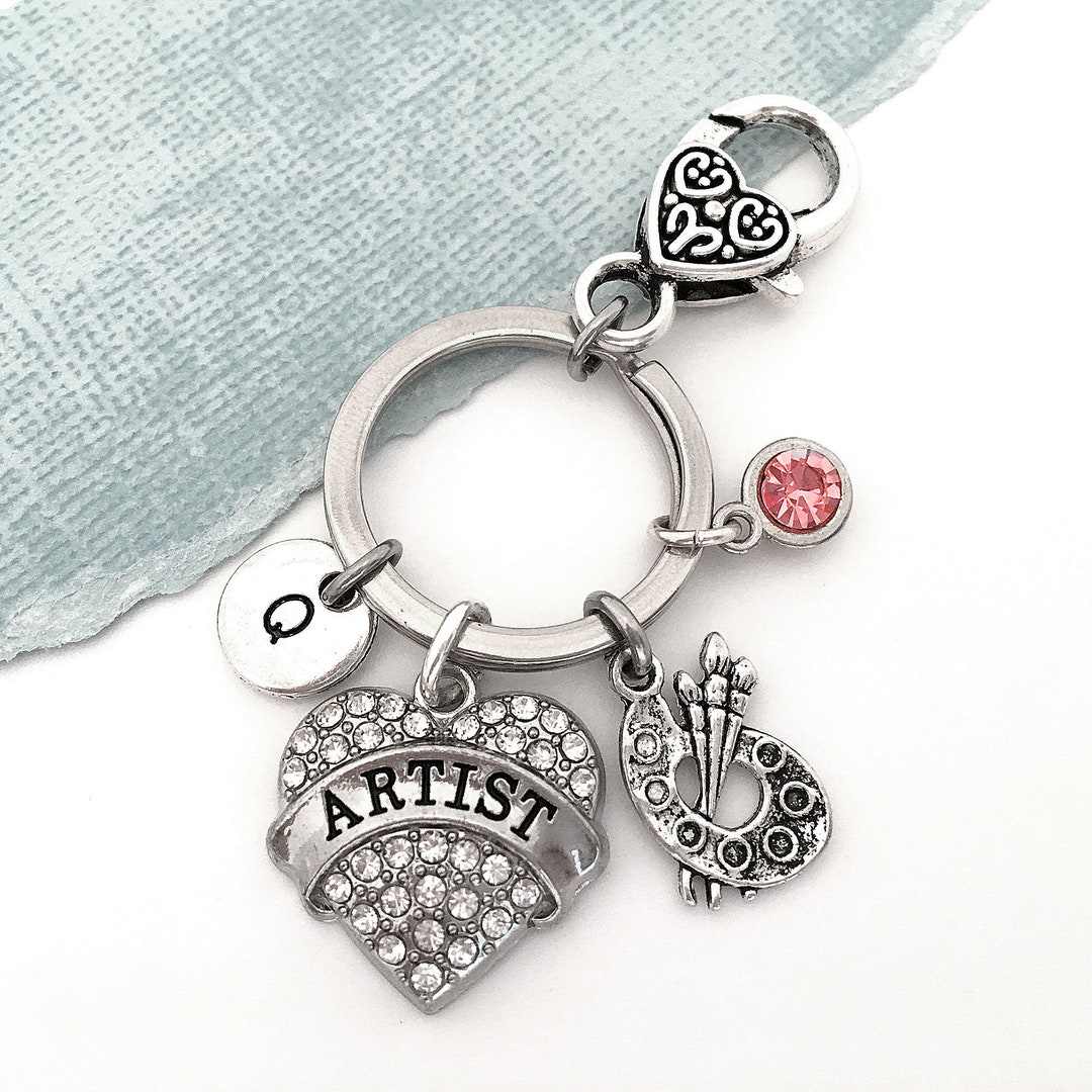 Artist Keychain, Paint Palette Keychain, Artist Gifts for Women ...