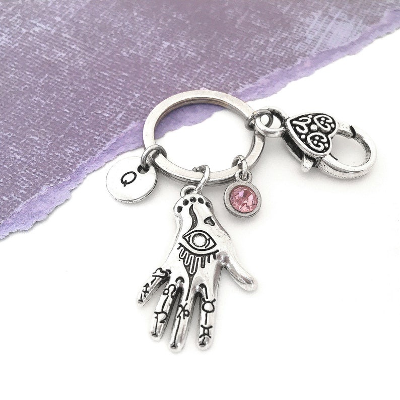 Hamsa Keychain Hamsa Key Chain Hand of Fatima Evil Key - Etsy