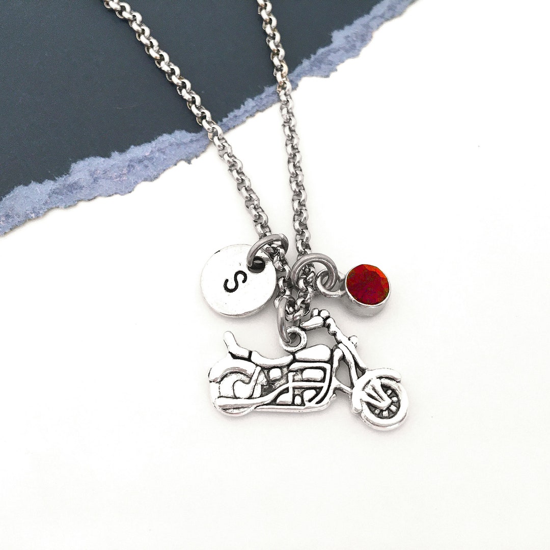 Motorcycle Necklace, Motorbike Necklace Biker Jewelry Motorcycle ...