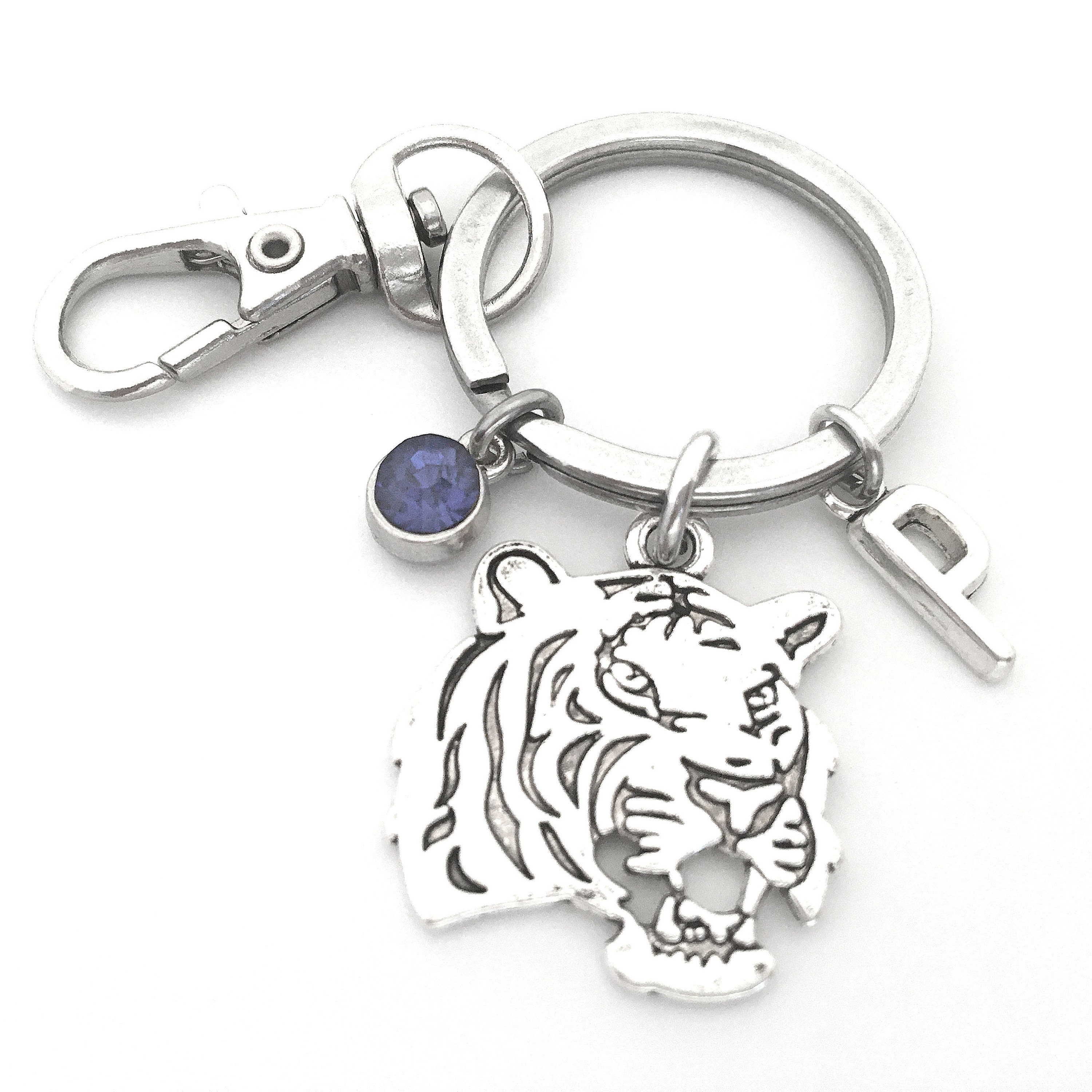 Tiger Keychain Tiger Key Ring Tiger Key Chain Tiger Head | Etsy