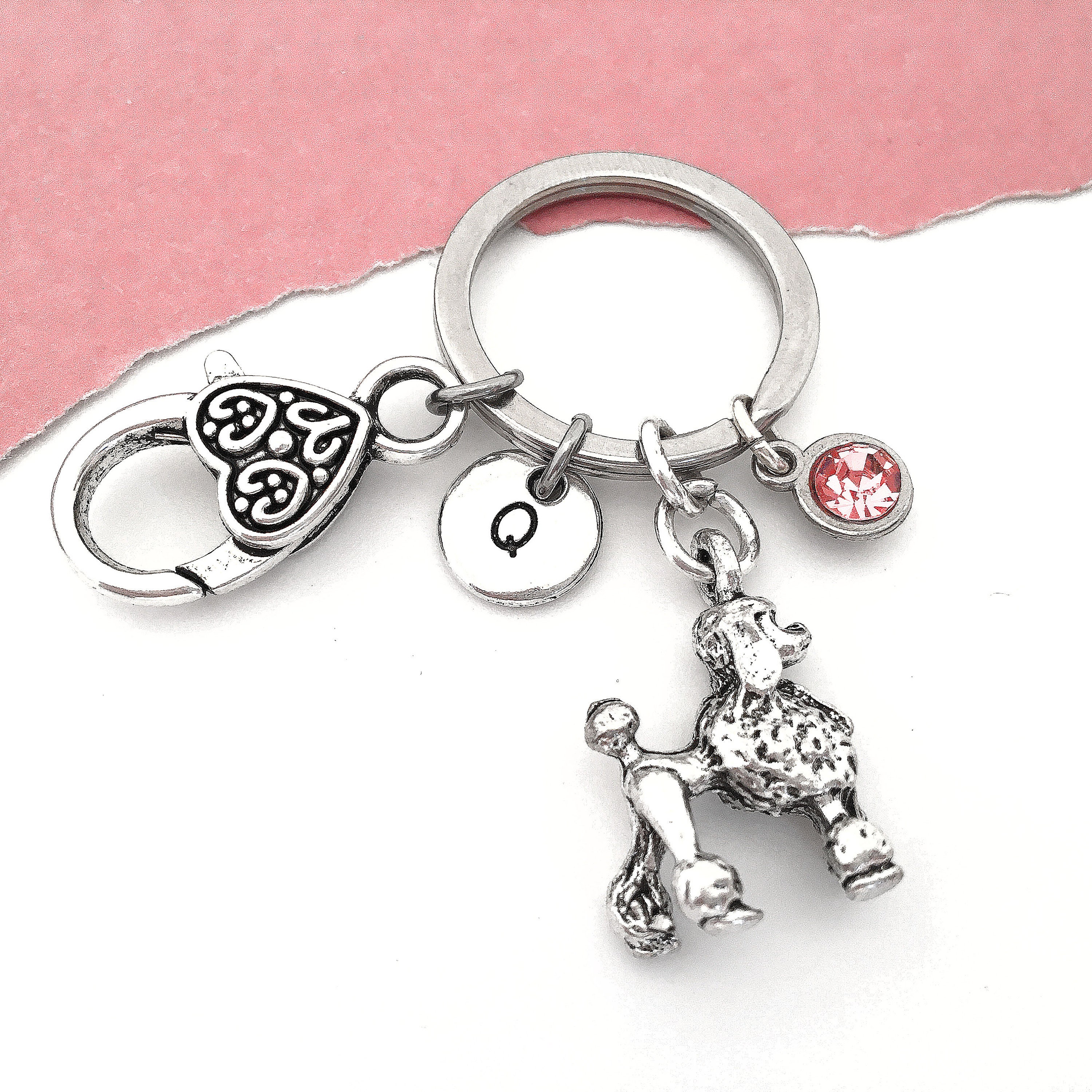 Poodle Keychain Poodle Key Chain Poodle Gifts Personalized | Etsy