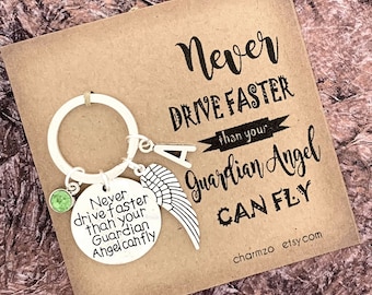Never Drive Faster Than Your Guardian Angel Can Fly Hand - Etsy