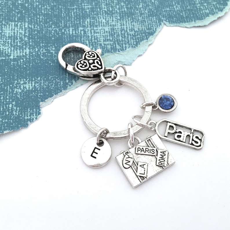 Paris Keychain Paris Key Chain Paris Travel Keychain | Etsy