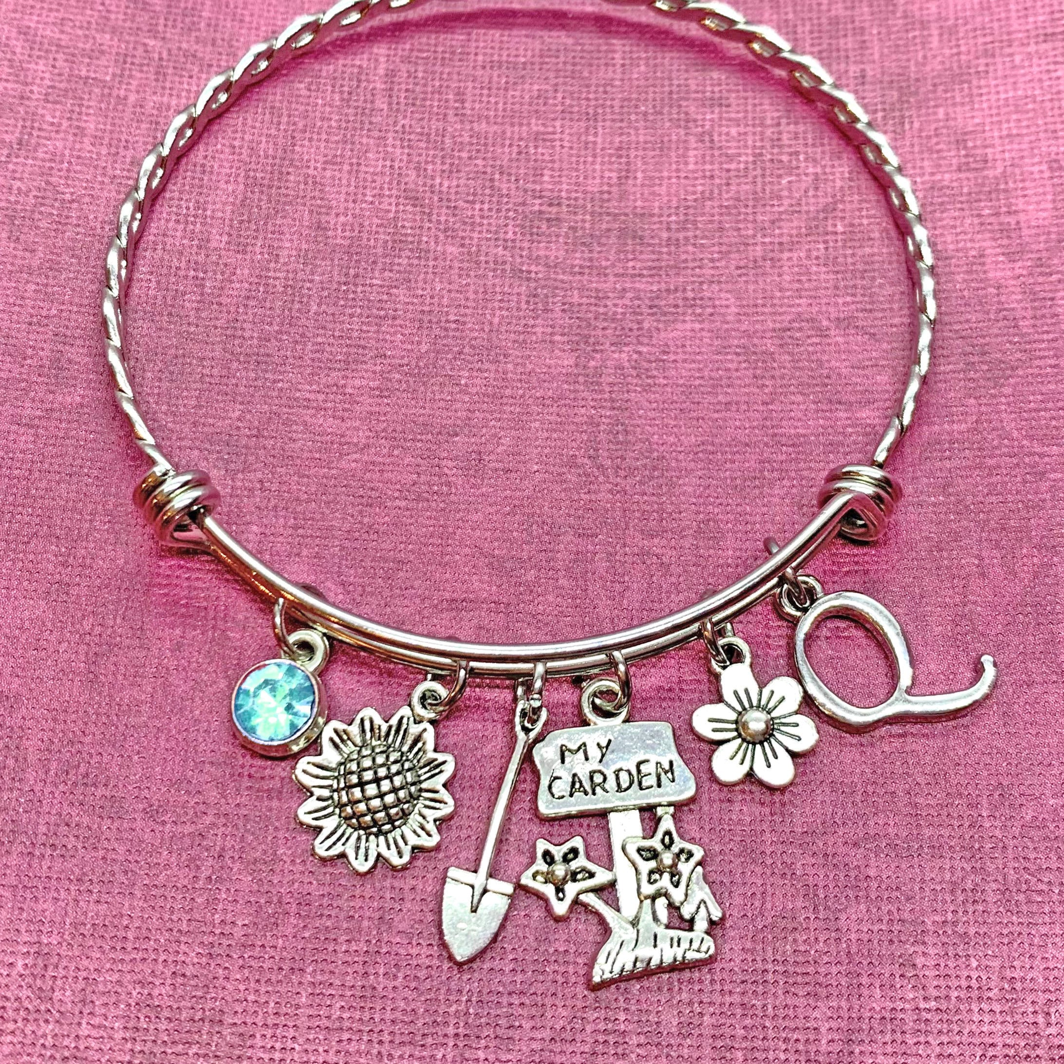Gardening Charm Bracelet, Garden Bracelet, Gardener Jewelry, Gift for ...
