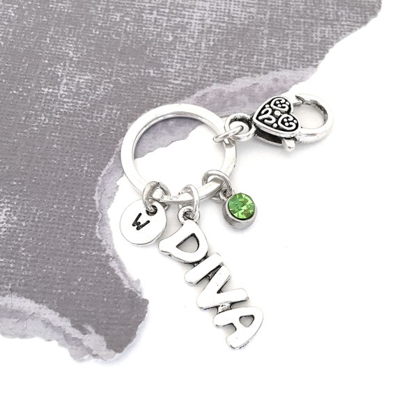Diva Keychain Diva Gifts Diva Girl Diva Charm Keyring | Etsy