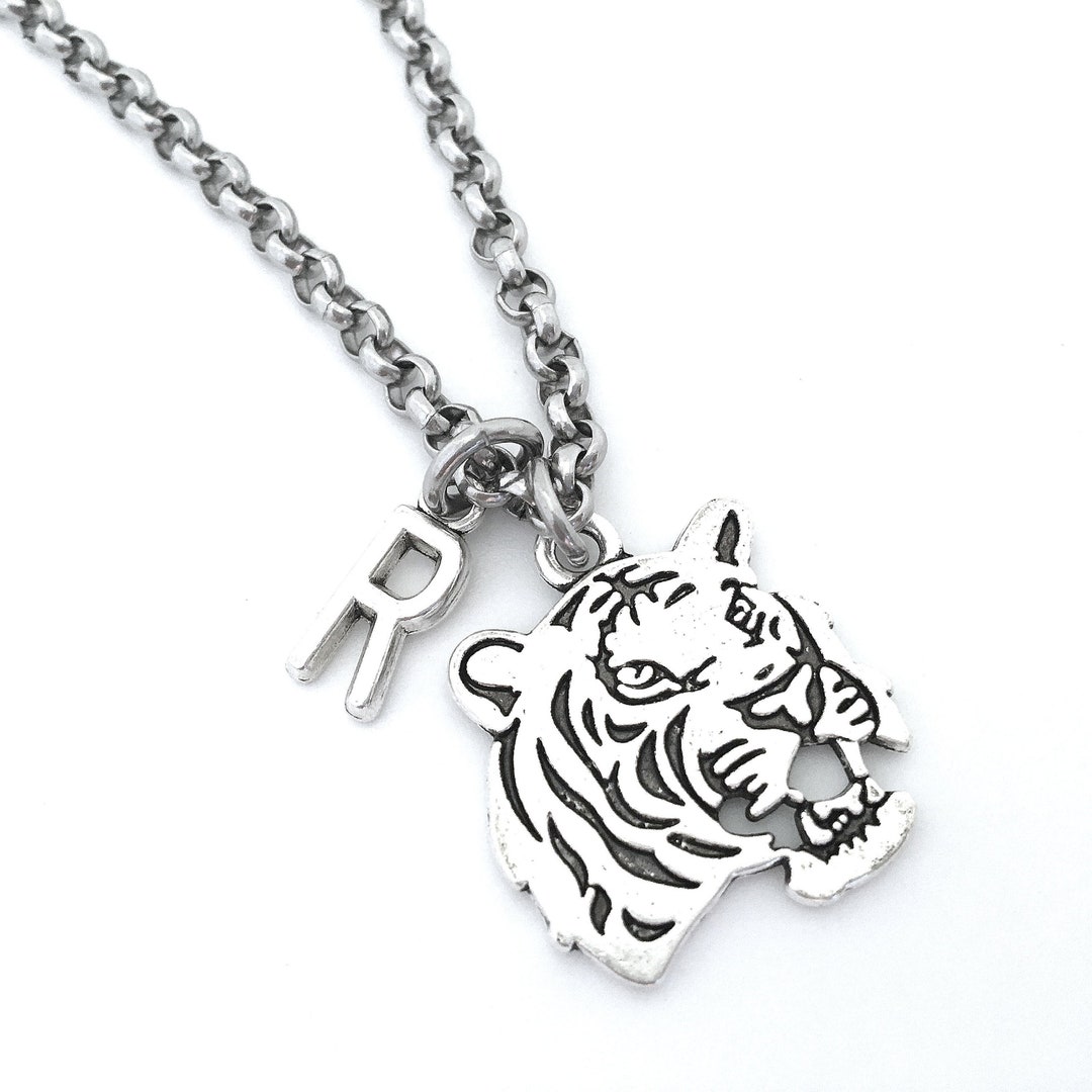 Tiger Necklace, Tiger Head Necklace, Tiger Necklace for Men, Tiger ...