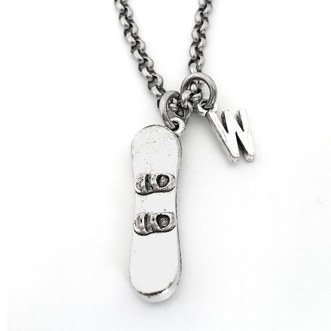 Snowboard Necklace, Snowboard Jewelry, Personalized Snowboard Gift ...