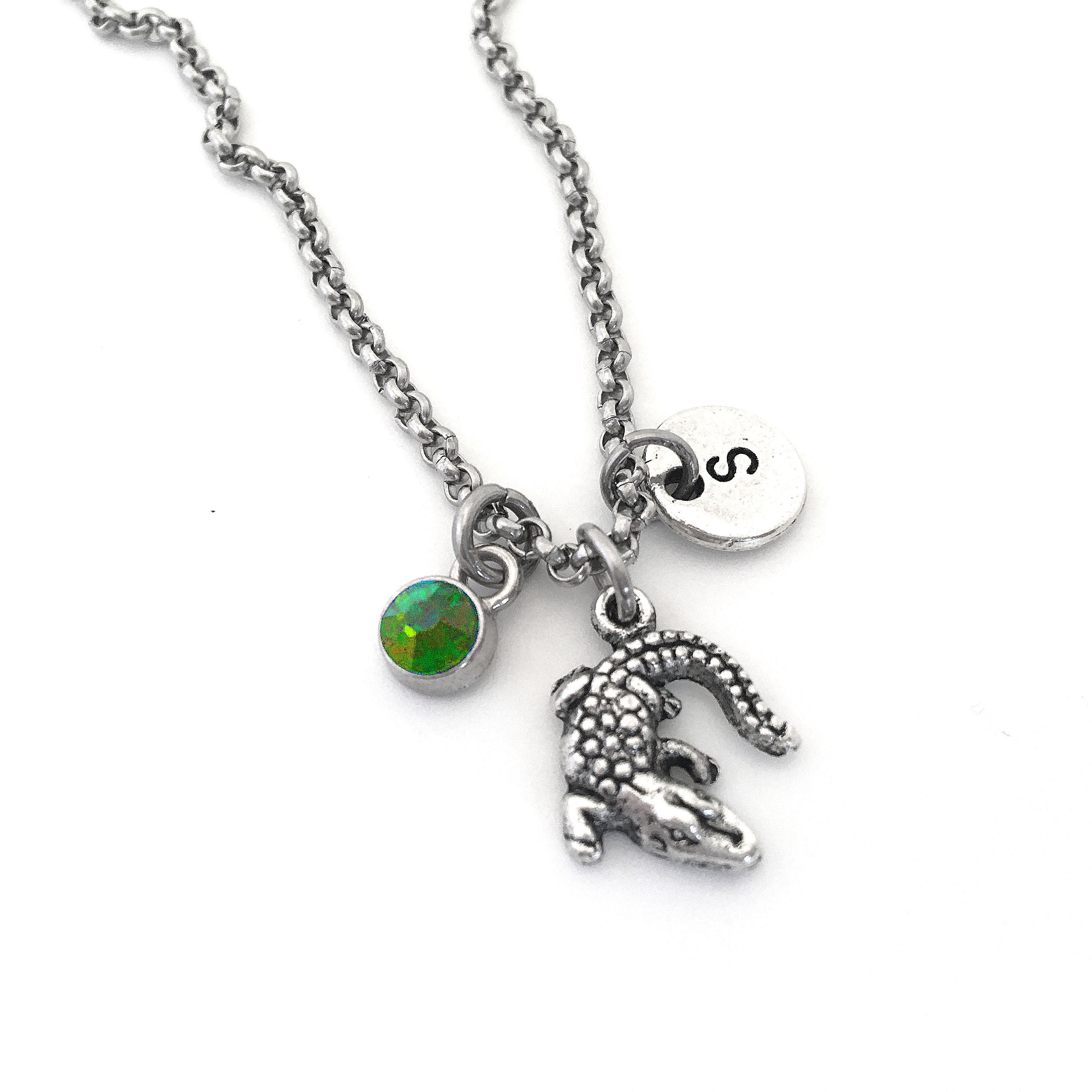 Alligator Necklace Alligator Jewelry Alligator Gifts | Etsy