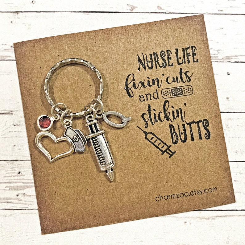Personalized Nurse Gift, Nurse Keychain, Nurse Theme Party Favors, CNA ...