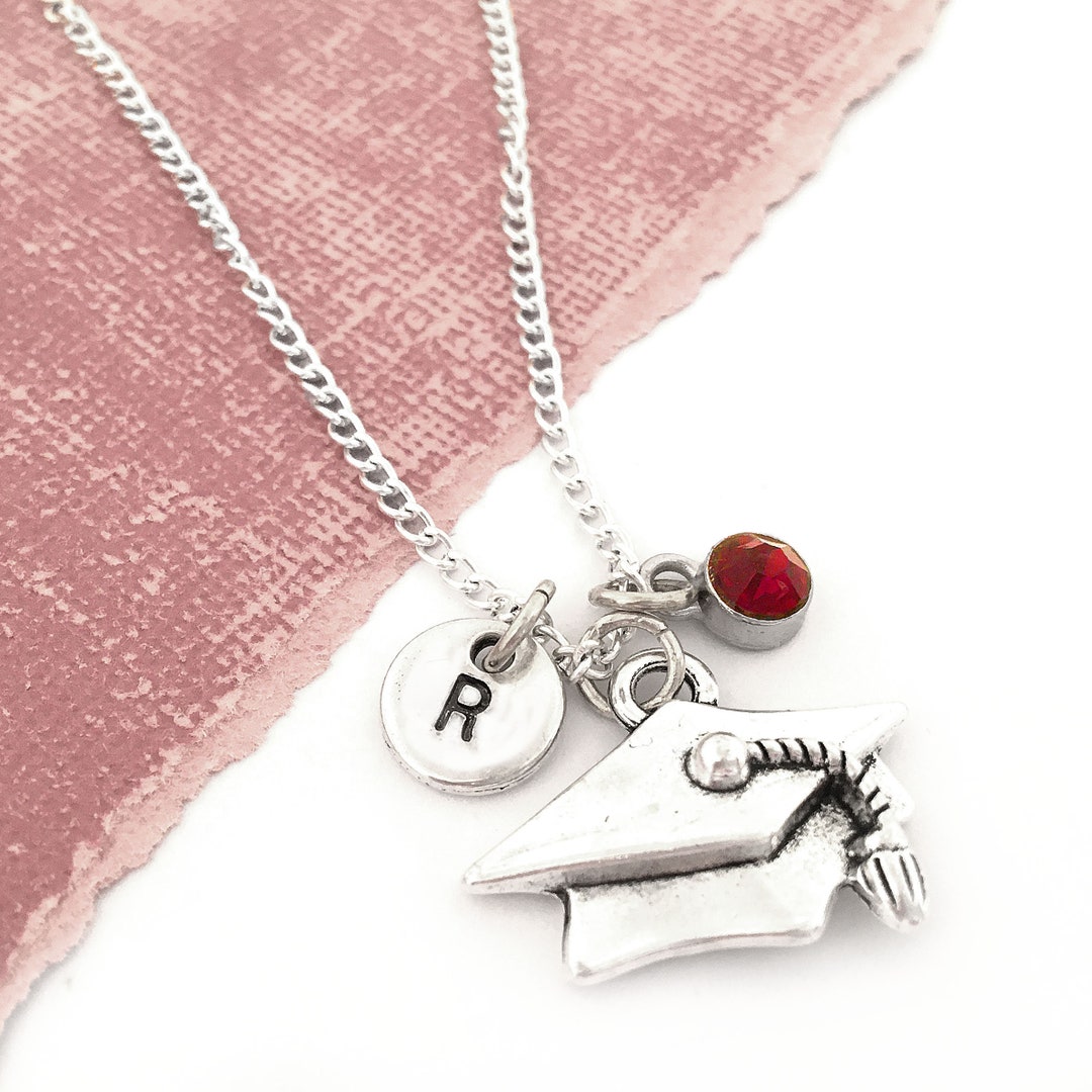 Graduation Cap Necklace, Graduation Cap Gift, Graduate Necklace, Grad ...