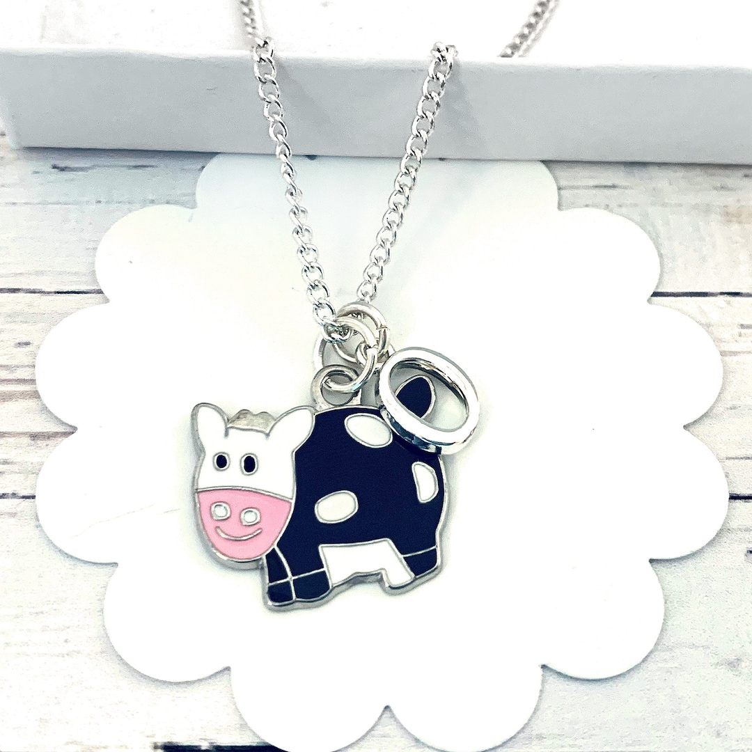 Cow Necklace, Farm Animal Jewelry, Personalized Gifts for Kids, Cute ...