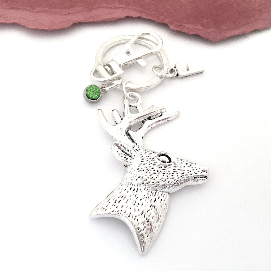 Deer Keychain Buck Keychain Deer Head Gifts Deer Lover | Etsy