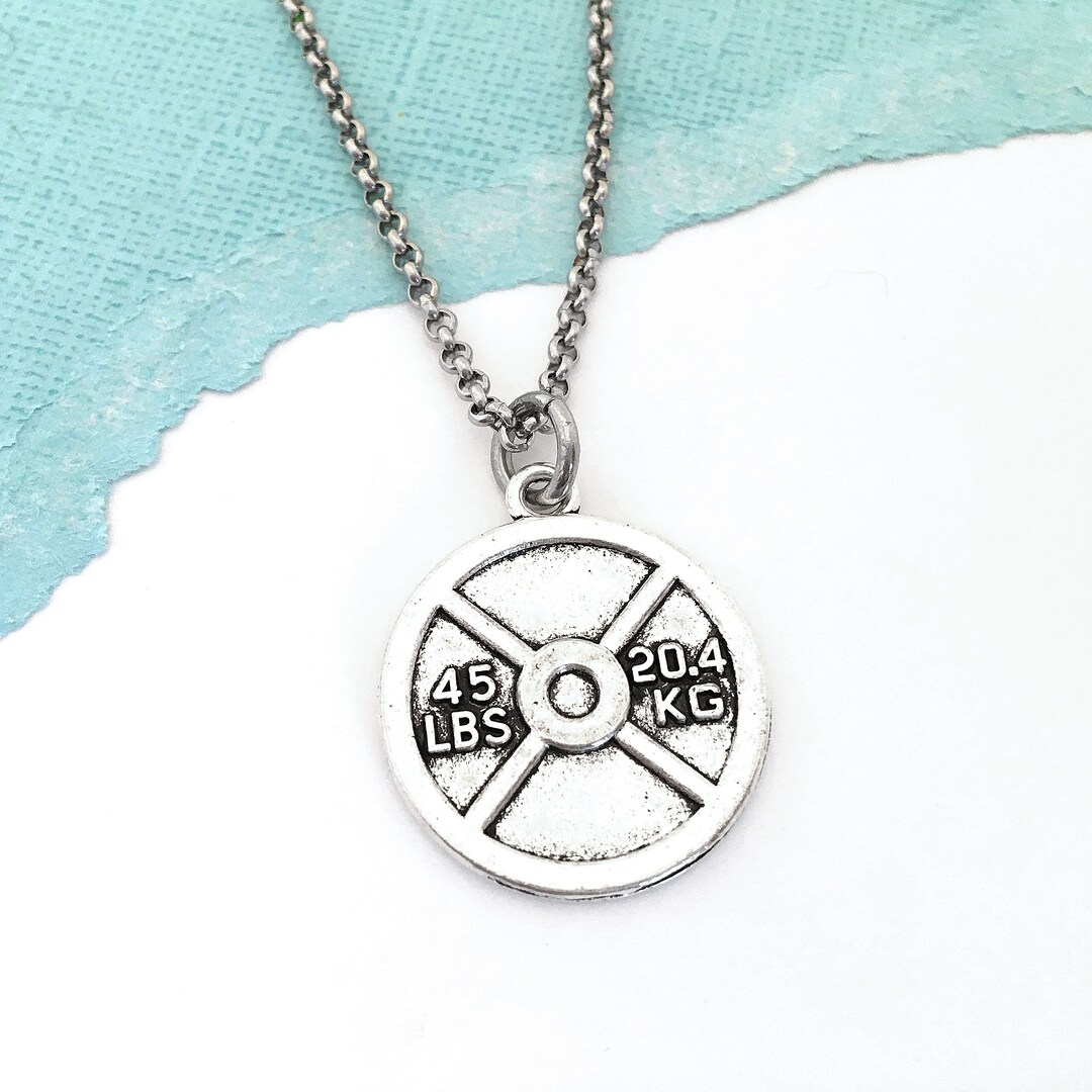 Weight Plate Necklace, Lifting Gift, Weightlifting Necklace for Boys ...