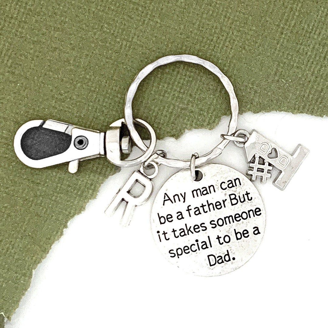 Dad Keychain, Father Key Chain, Fathers Day Gifts, Daddy Birthday Gift ...