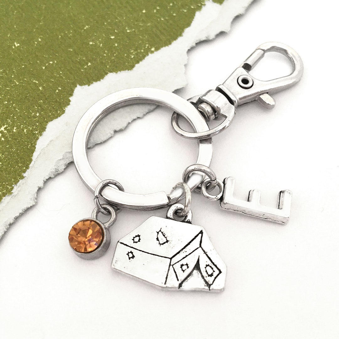 Tent Camping Keychain, Scout Gift, Camping Gift Ideas, Tent Camping ...