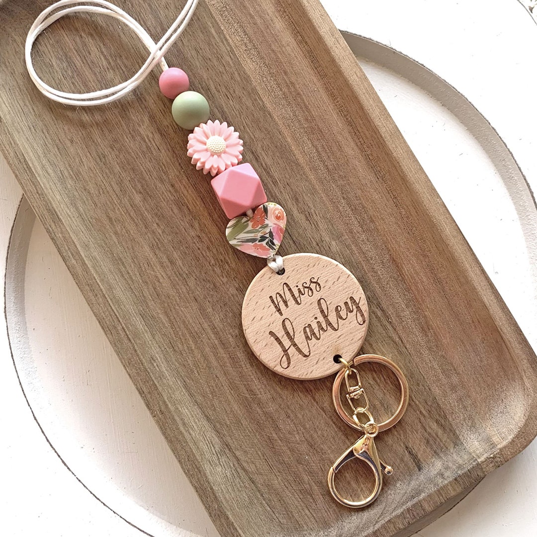 Teacher Lanyard, Teacher Appreciation Gift, Heart Lanyard, Valentines ...