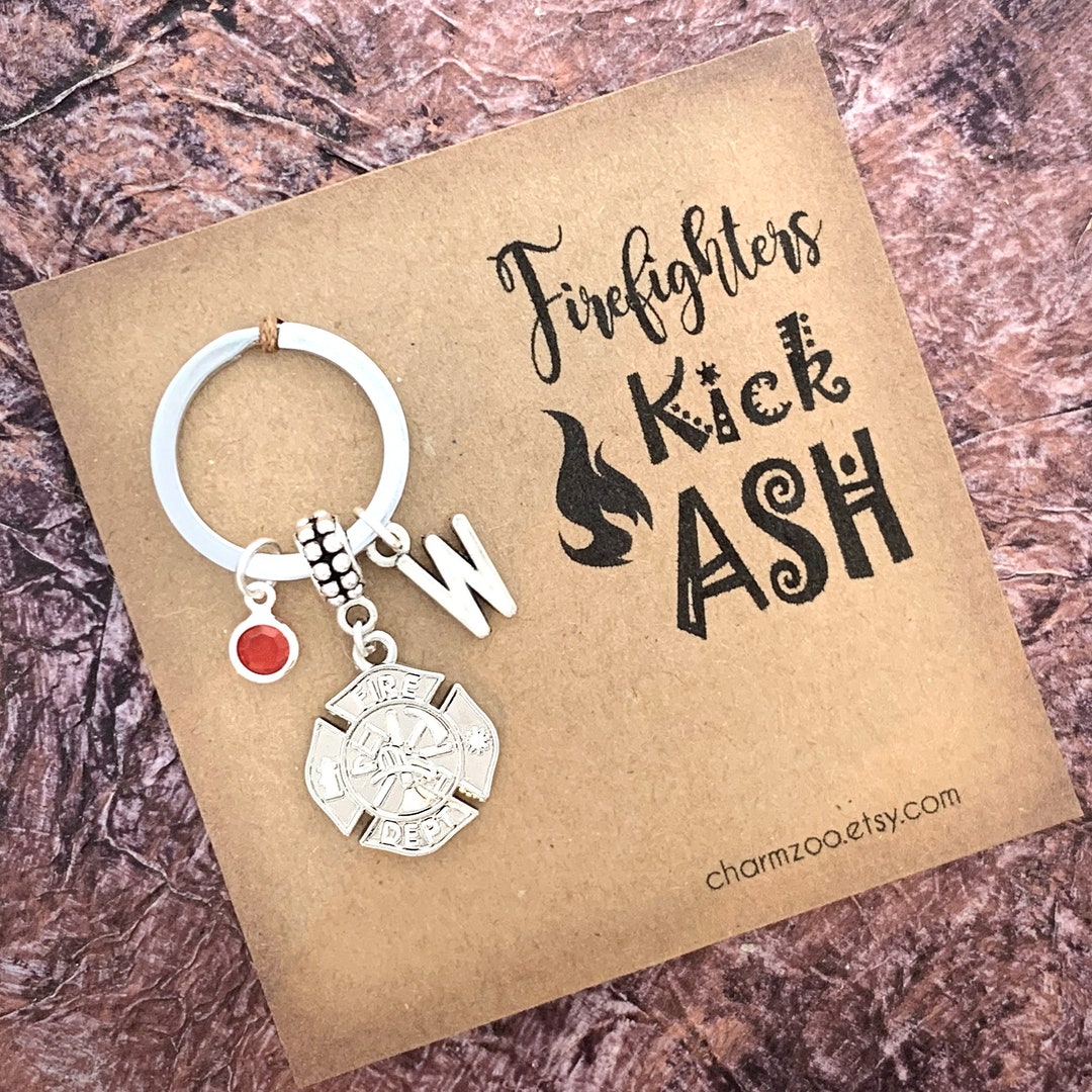 Firefighter Key Chain, Fireman Keychain, Personalized Gift ...