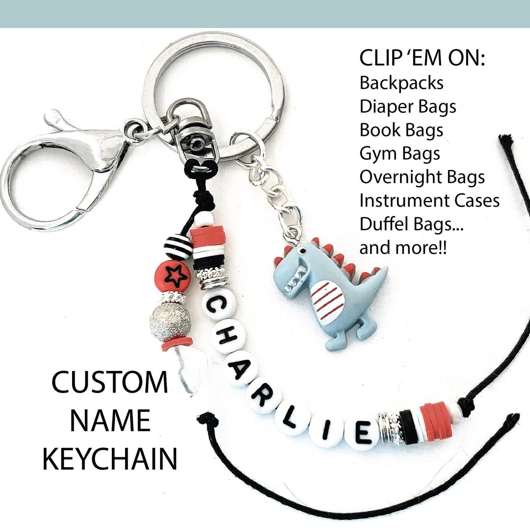 Cute Dinosaur Keychain, Dinosaur Accessories, Personalized Gifts for ...