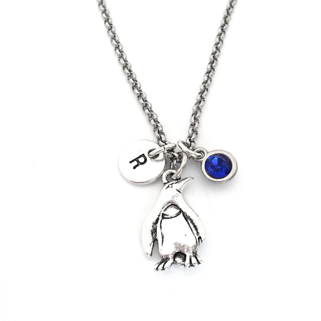 Penguin Necklace Silver, Penguin Pendant, Penguin Jewelry for Women ...