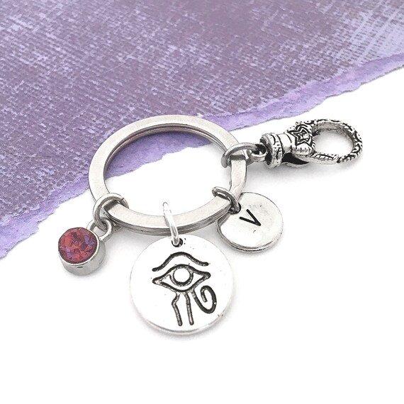 Egyptian Eye Keychain Egypt Keyring Eye of Horus Protection | Etsy