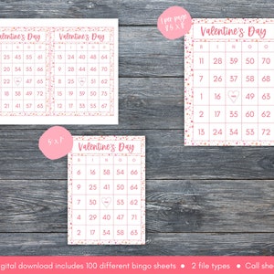 Valentine's Day Bingo | Printable | Digital Download - Etsy