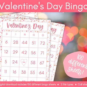 Valentine's Day Bingo | Printable | Digital Download - Etsy