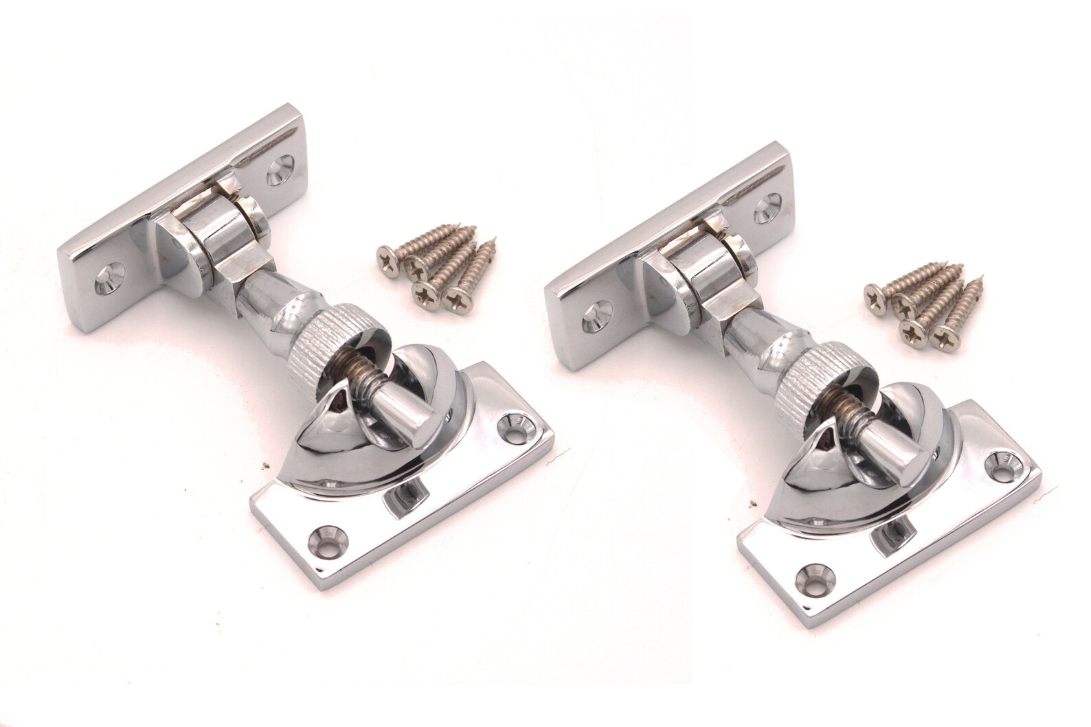 2 X Victorian Brighton Brass or Chrome SASH Screw Down Wedge - Etsy UK