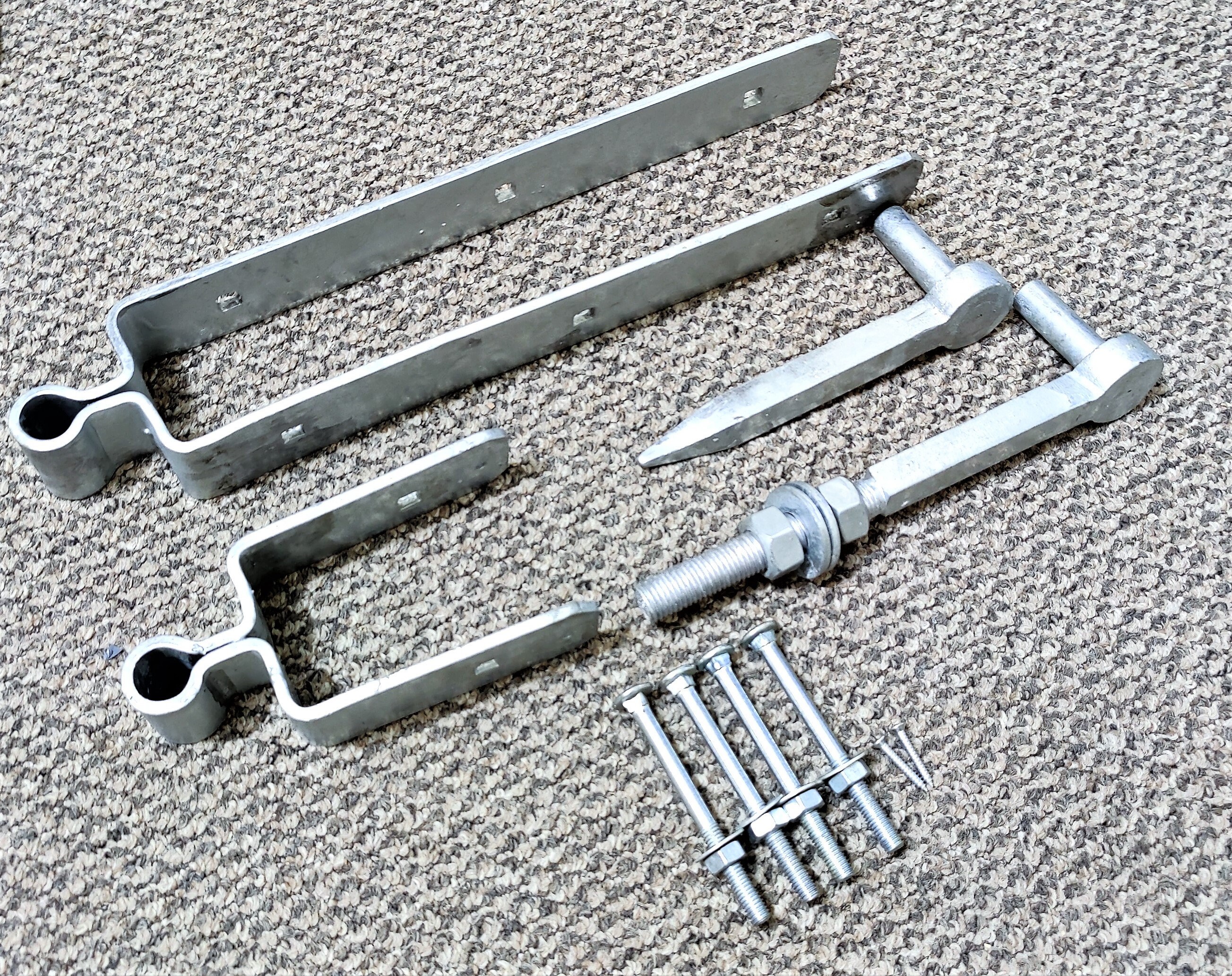 Galvanised Heavy Duty Standard Double Strap Field Gate Hinges | Etsy