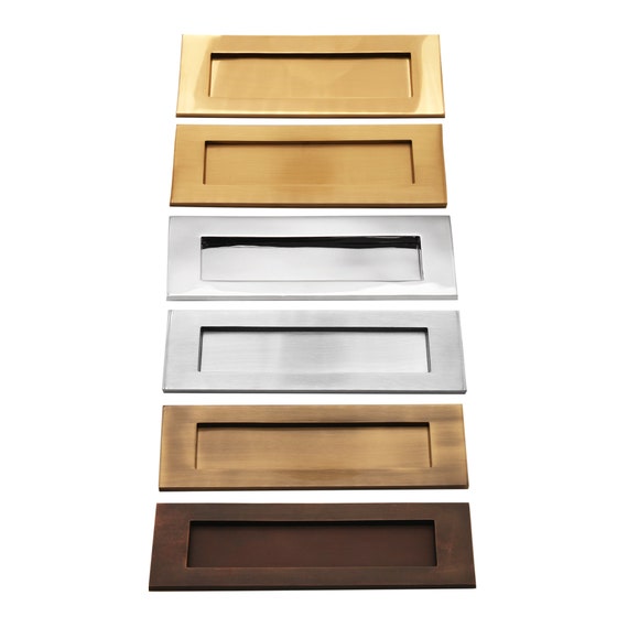 HEAVY SPRUNG Solid Brass Victorian Letter Plate Box Postal - Etsy