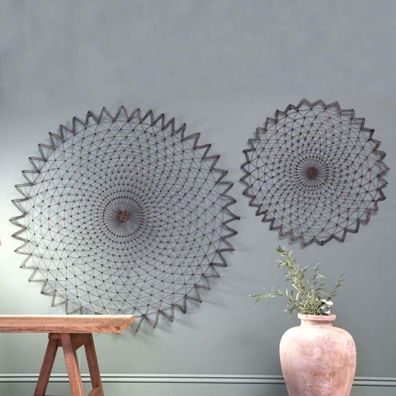 Metal Wire Wall Art Set Wall Décor Hangings Bedroom Living - Etsy