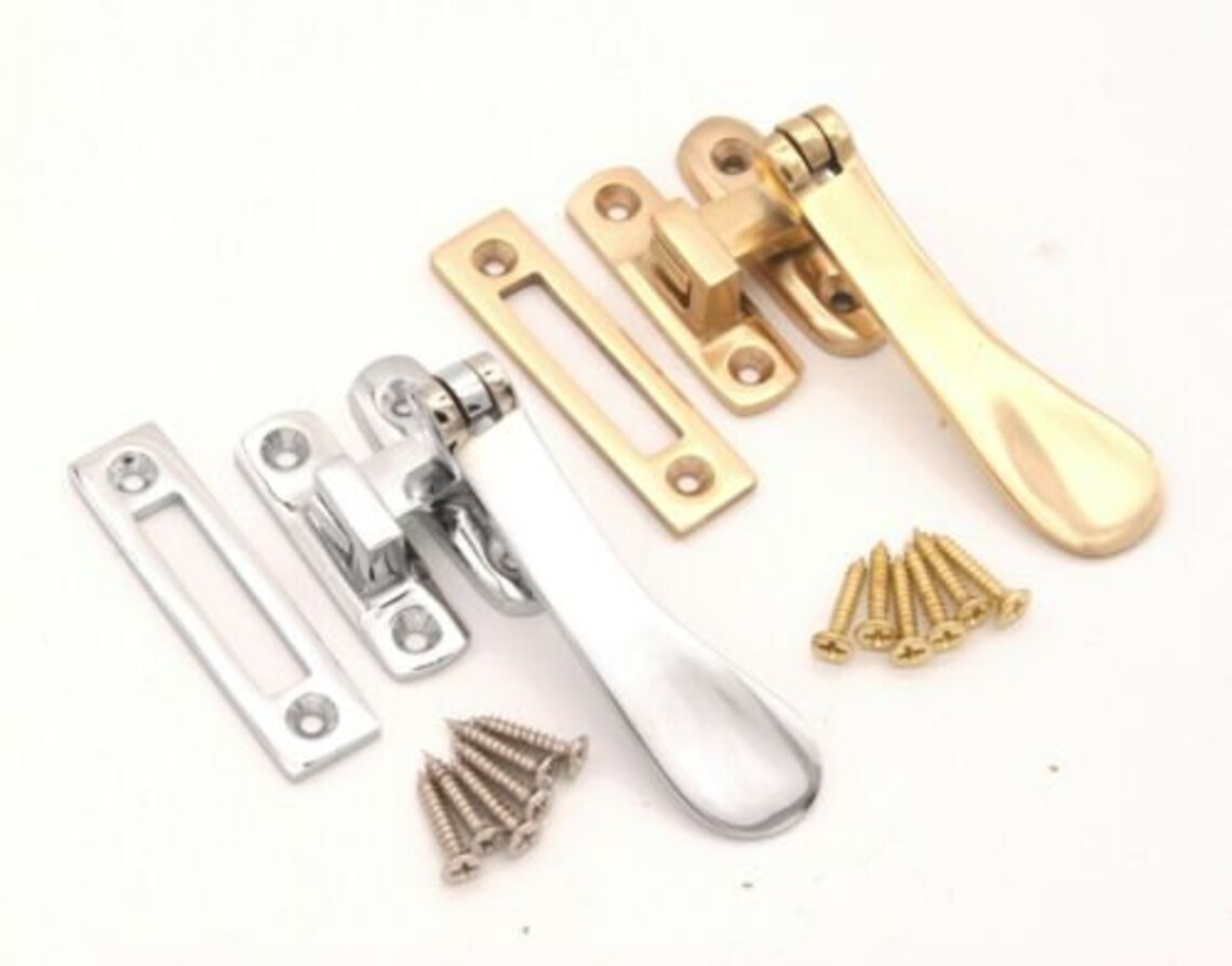 2 x Spoon Casement Window Furniture Handle Hook MORTICE | Etsy