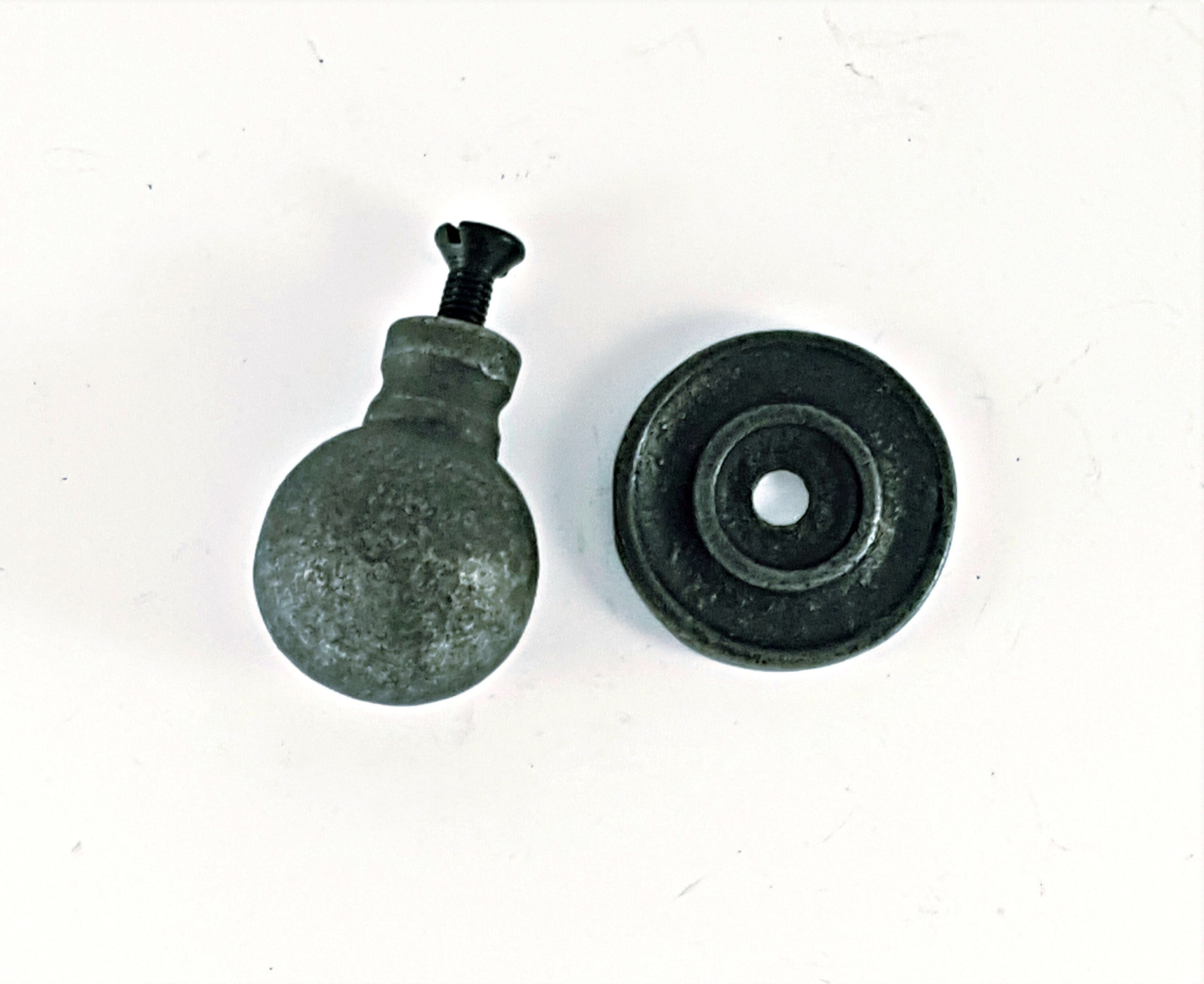 Antique Vintage Pewter Ball Kitchen Cast Iron Cabinet Cupboard - Etsy UK