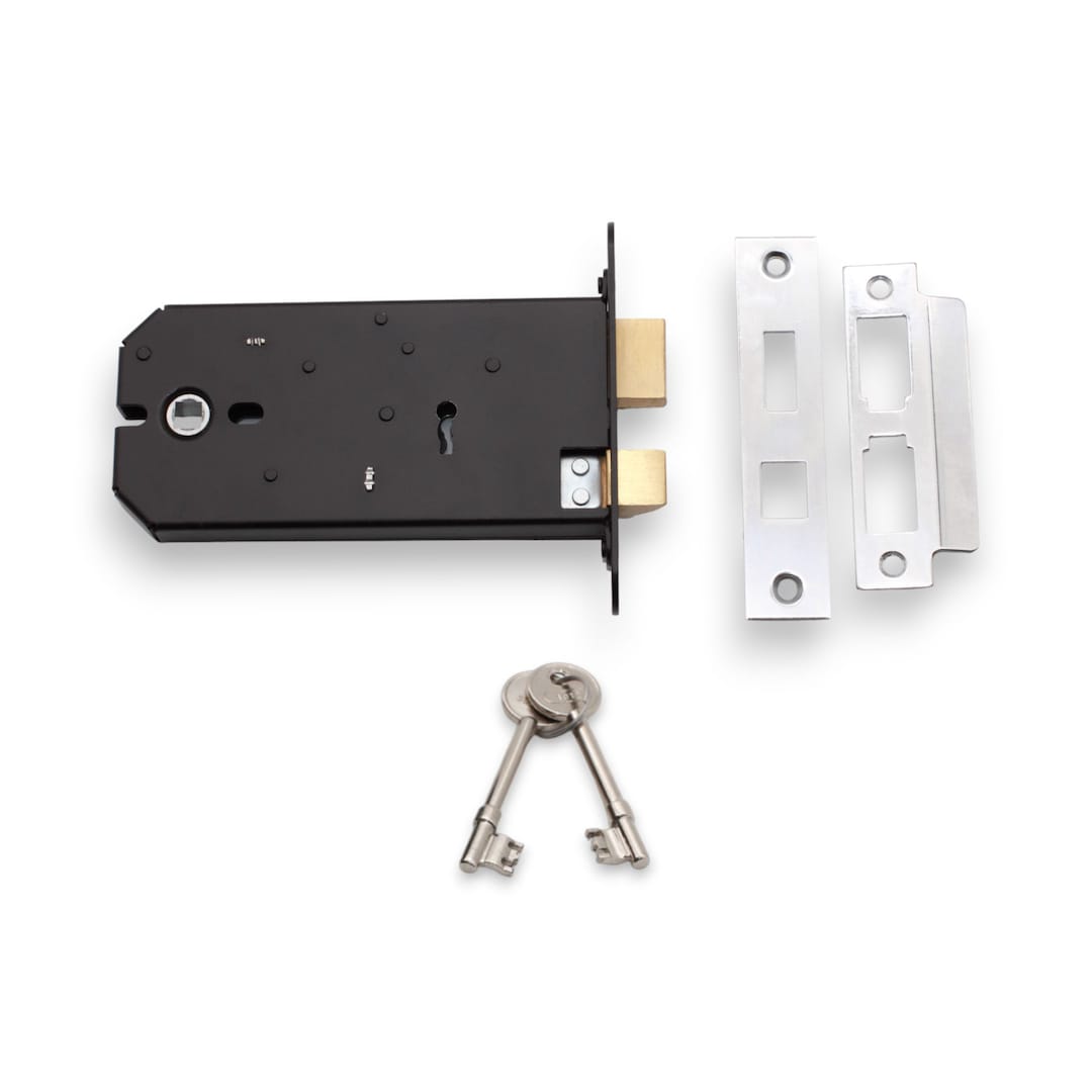 Heavy Duty 3 Lever 6 150mm Horizontal Mortice Rim Sash Lock With Key ...
