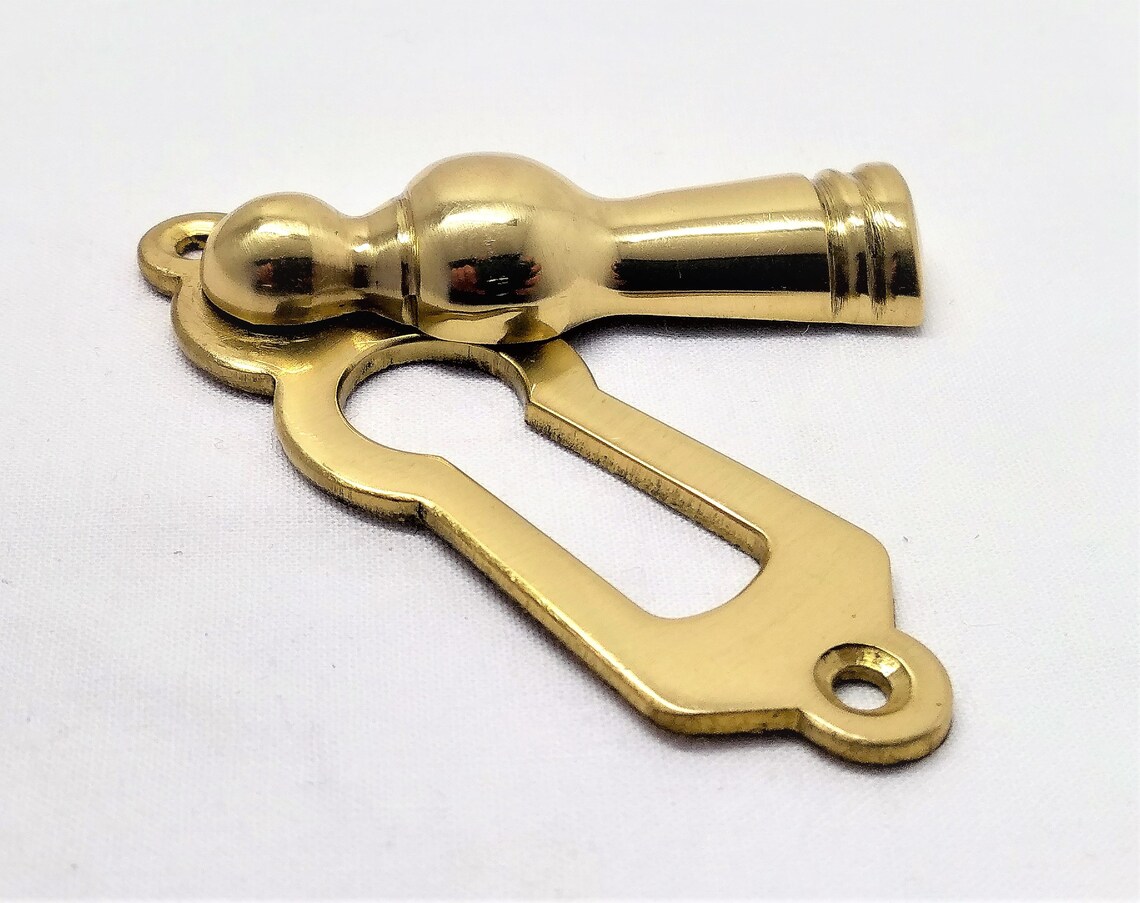 Keyhole Antique Brass Charm Vintage Hardware Keyhole - Etsy