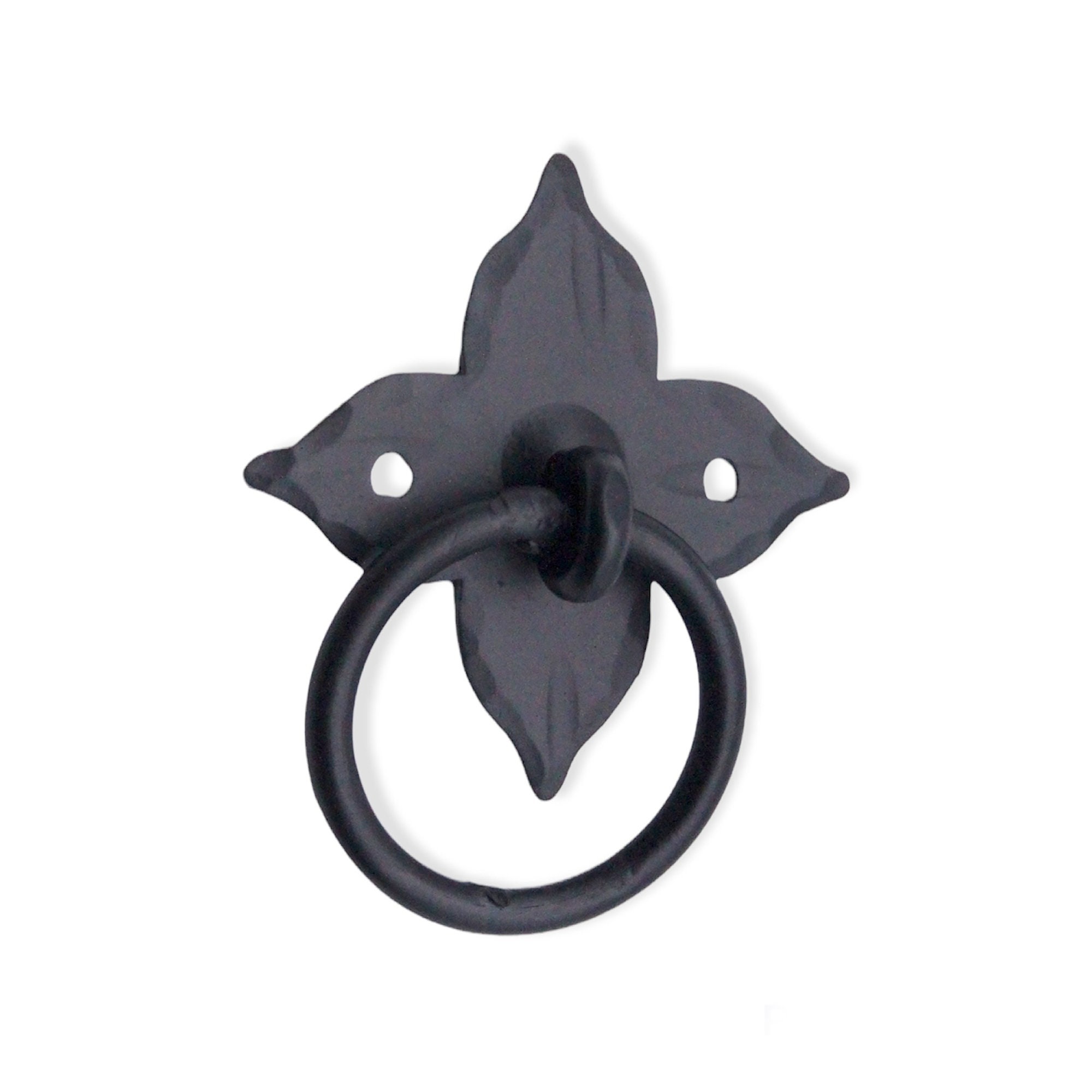Black Wrought Iron Ring Pull Handles for CABINET CUPBOARDS - Etsy UK
