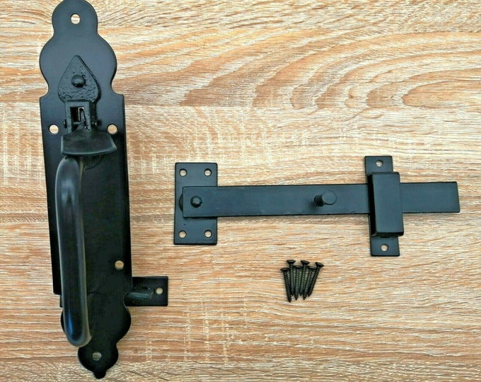 5 1/4 Vintage Antique Style Cast Iron Gate Door Inside Lock Latch ...