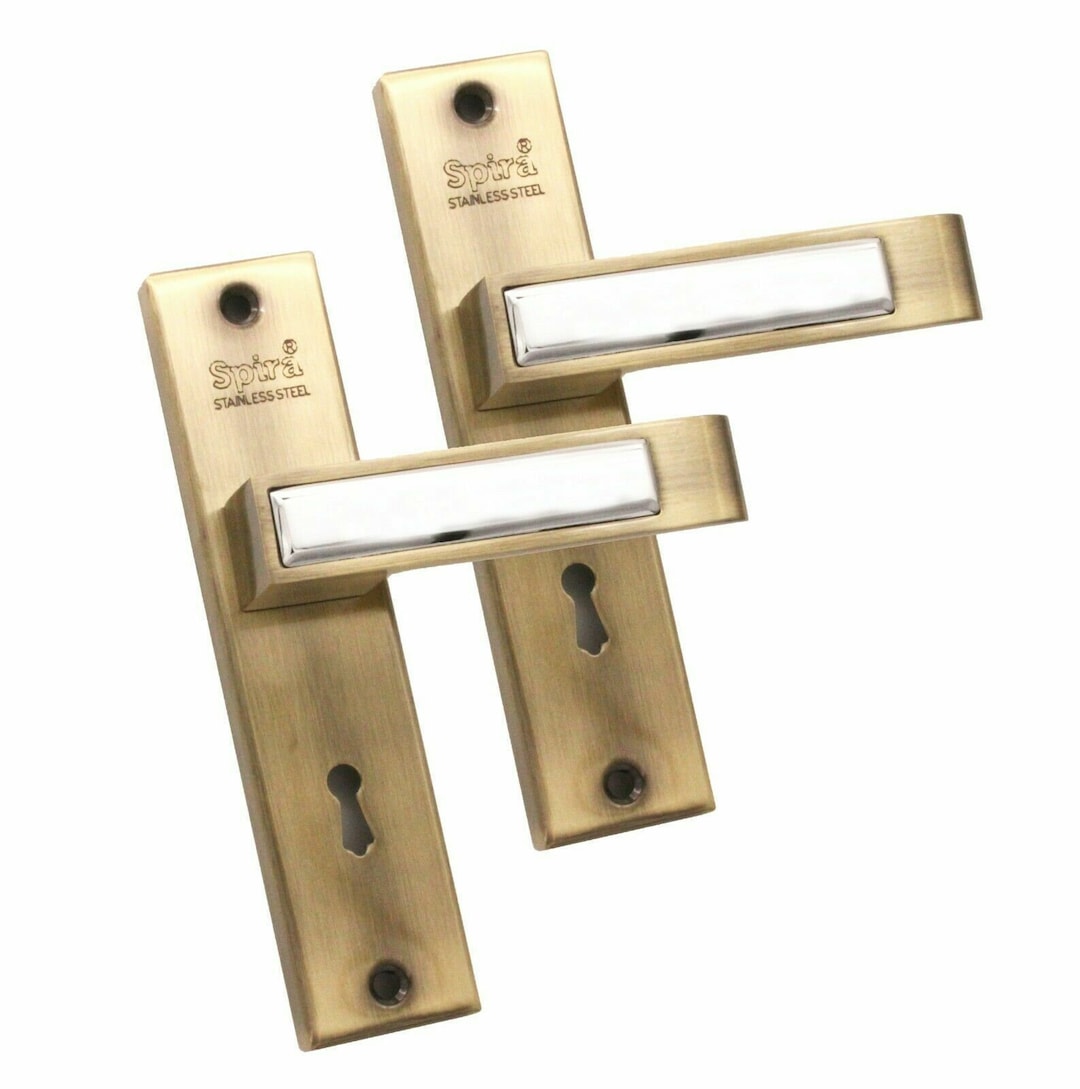 Victorian Internal Straight Lever Lock Door Handles Set Antique ...