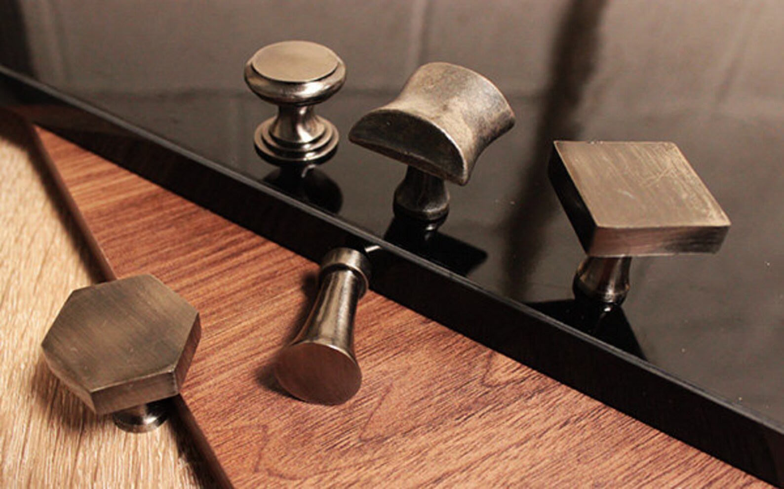 Black Silver Cast Iron Cupboard Knob Chest Drawer Handle - Etsy