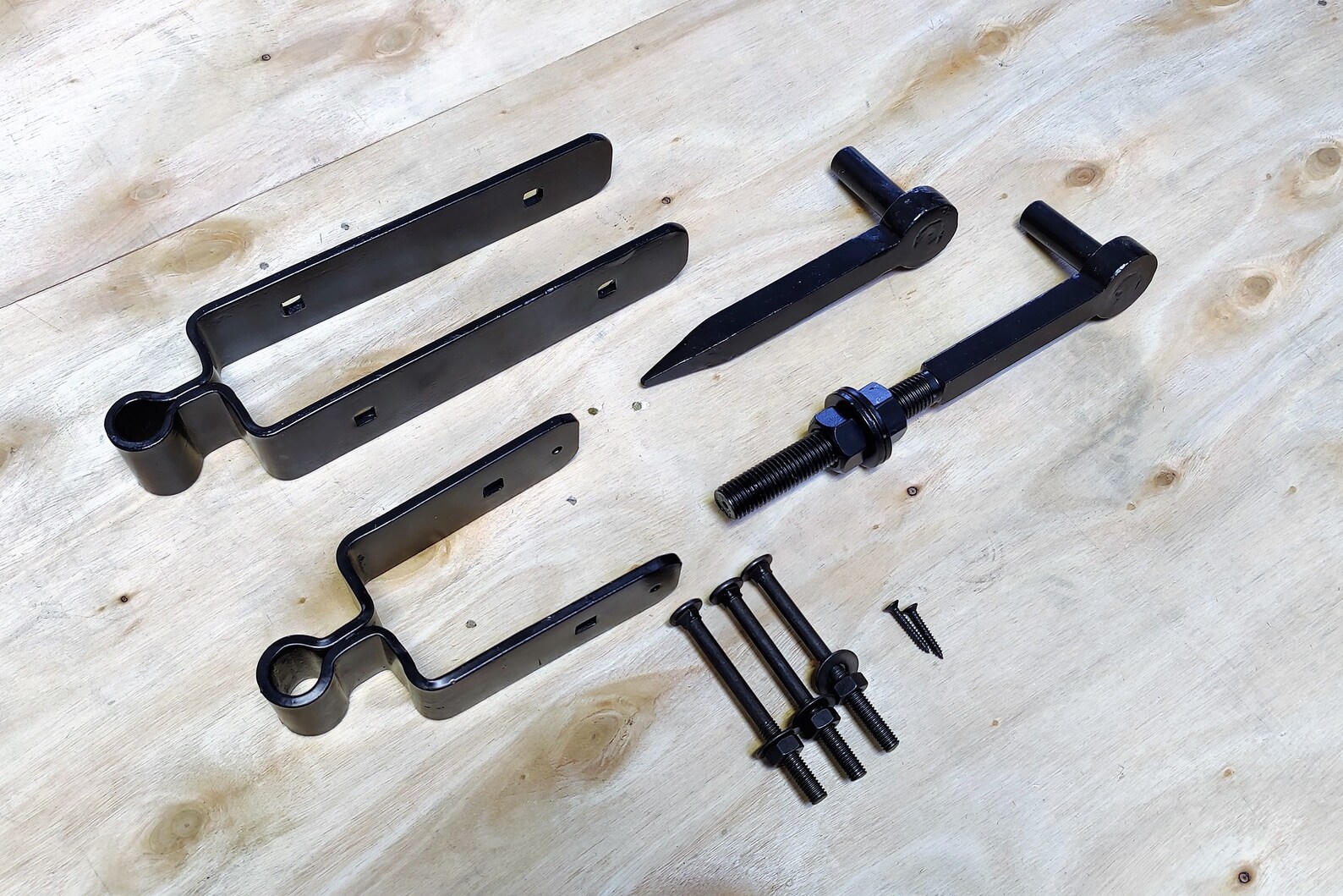 Black Heavy Duty Standard Double Strap Field Gate Hinges | Etsy