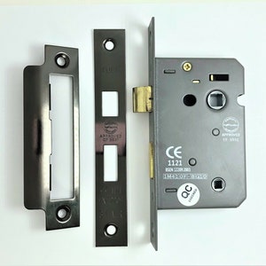 Fire Rated Bathroom Mortice Door Locks Set CE BS Rated 3 Lever 63mm or ...